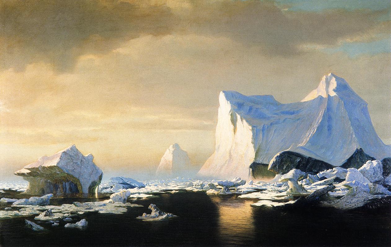 Icebergs in the Arctic 1882 Painting | William Bradford Oil Paintings