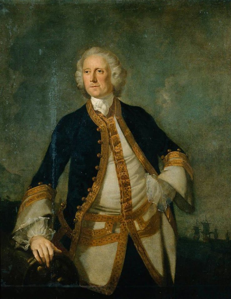 Portrait of a British Naval Captain Painting | Richard Wilson Oil Paintings