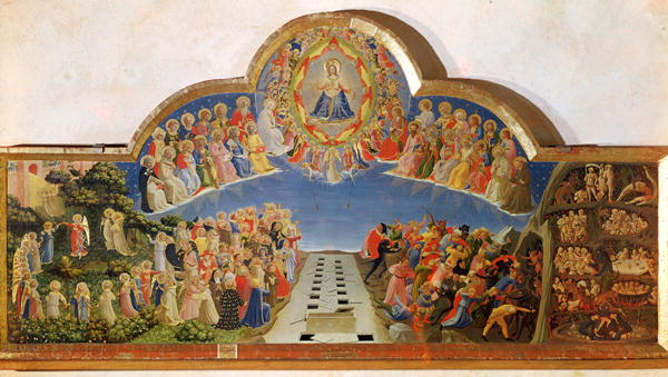 The Last Judgement altarpiece from Santa Maria degli Angioli 1431 Painting | Fra Angelico Oil ...