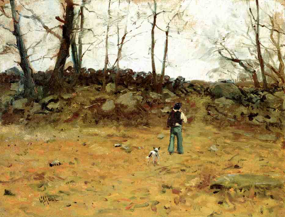 An Afternoon Stroll Painting | William Gilbert Gaul Oil Paintings