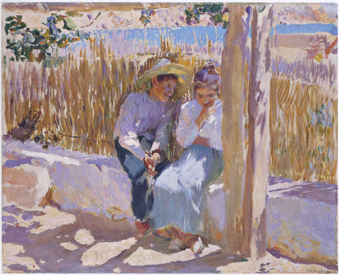 Idyll Javea Painting | Joaquin Sorolla y Bastida Oil Paintings