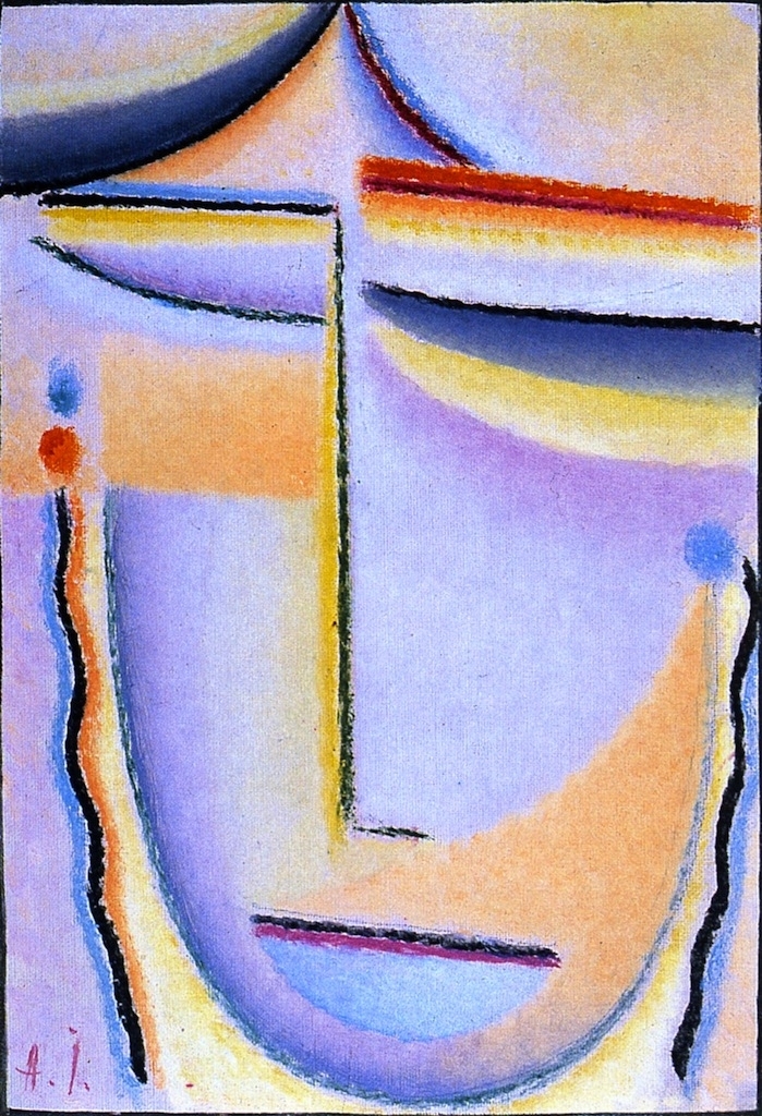 Abstract Head Bright Sound Painting | Alexei Jawlensky Oil Paintings